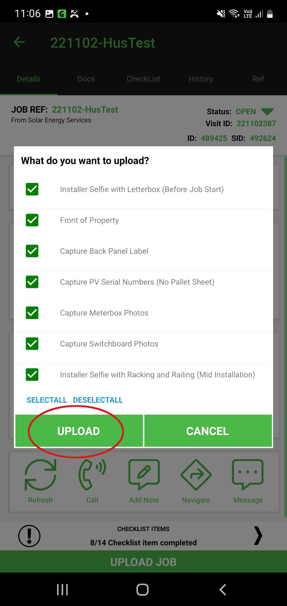 How To Upload Job from the Greenbot Installers APP – Greenbot Pty Ltd