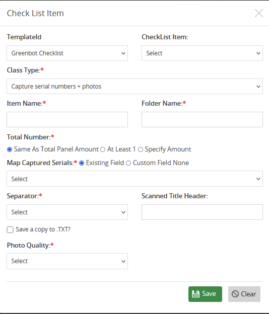 Creating Custom Checklist Items – Greenbot Pty Ltd